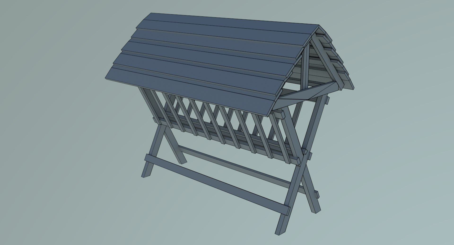 3d Farm Feeding Rack Model