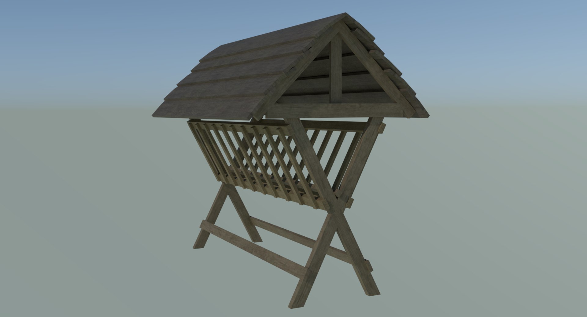 3d Farm Feeding Rack Model