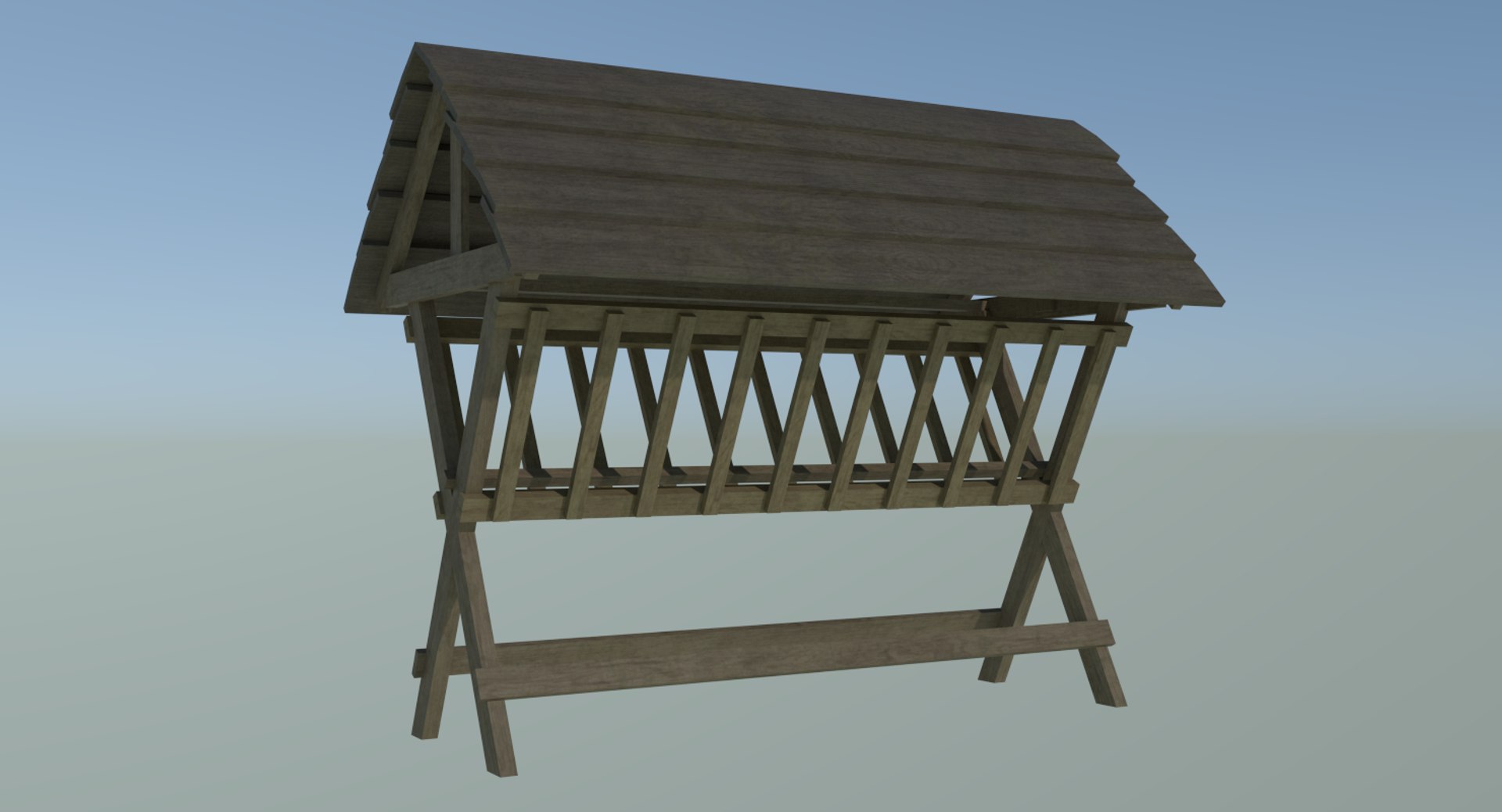 3d Farm Feeding Rack Model