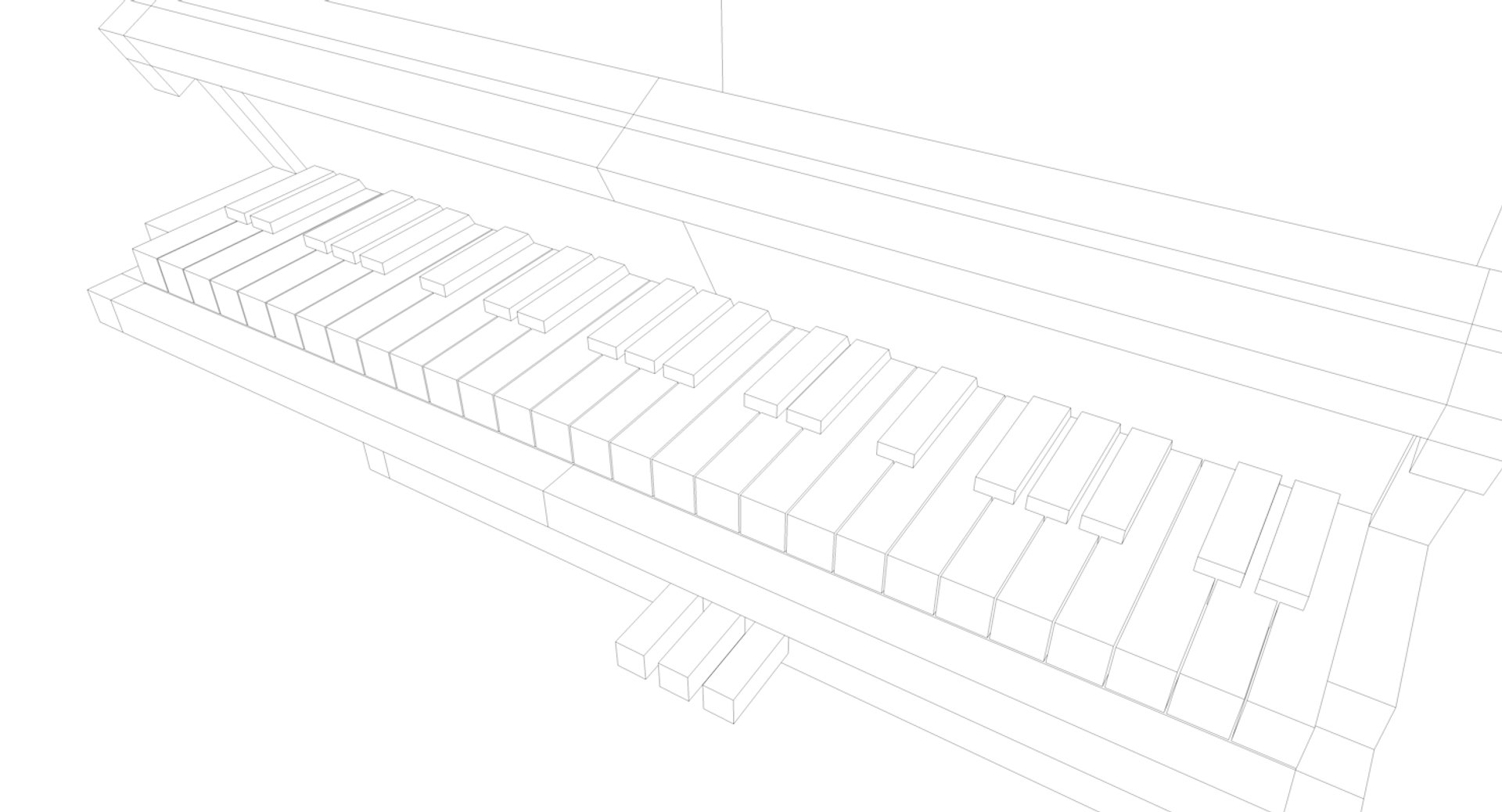 3d Minecraft Piano Pack Model