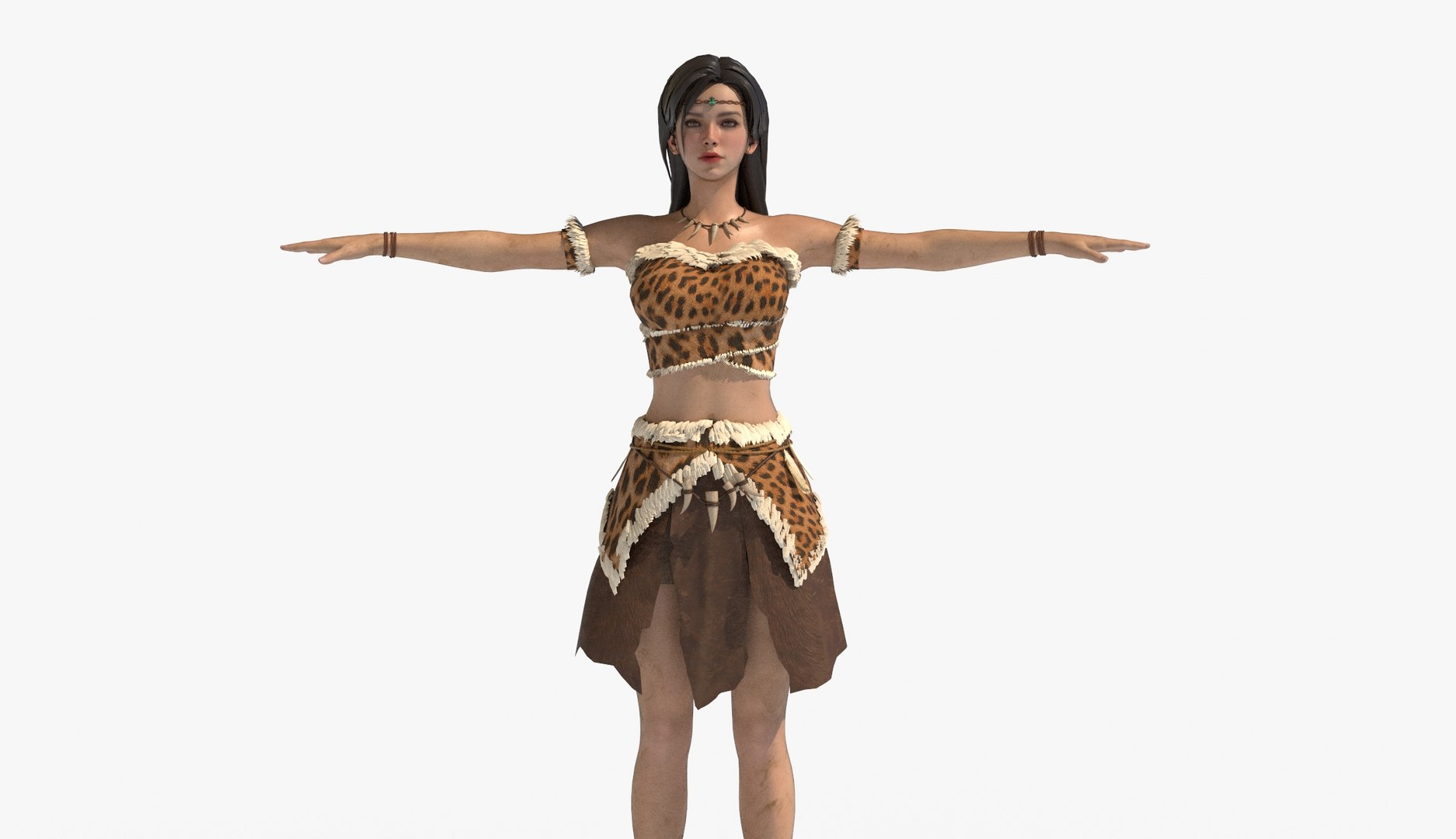 3D Stone Age Women Model - TurboSquid 2417452