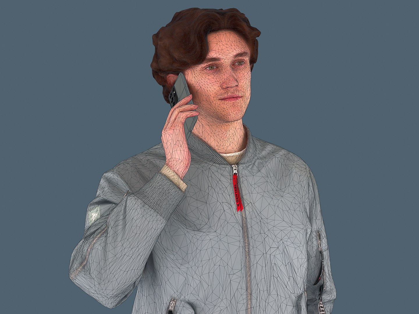 3D Model Young Tall Guy Talking By Phone - TurboSquid 1841050