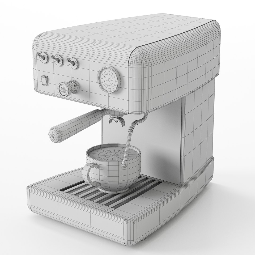 Espresso Coffee Machine 03 Model - TurboSquid 2044571