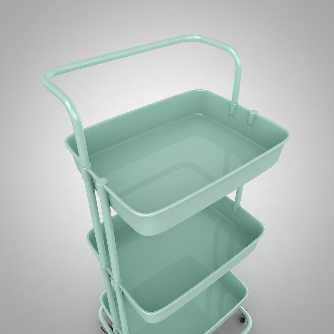Rolling Utility Cart 3D - TurboSquid 2078572