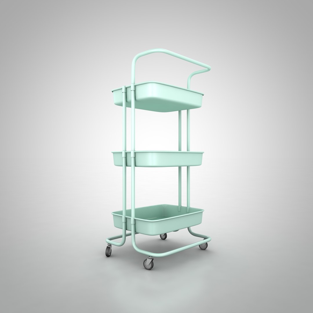 Rolling Utility Cart 3D - TurboSquid 2078572
