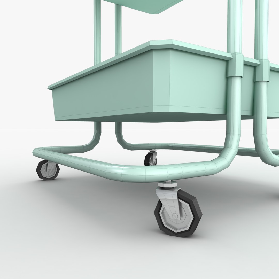 Rolling Utility Cart 3D - TurboSquid 2078572