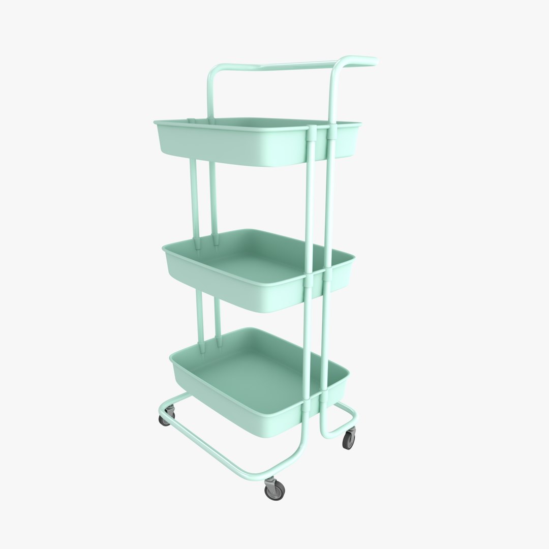 Rolling Utility Cart 3D - TurboSquid 2078572