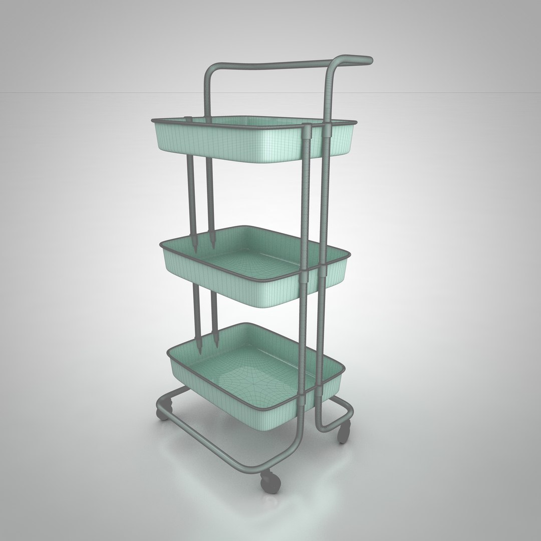 Rolling Utility Cart 3D - TurboSquid 2078572