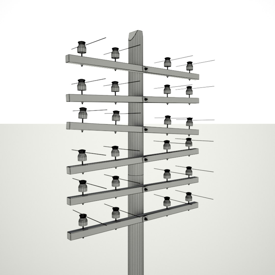 3dsmax Overhead Power Line