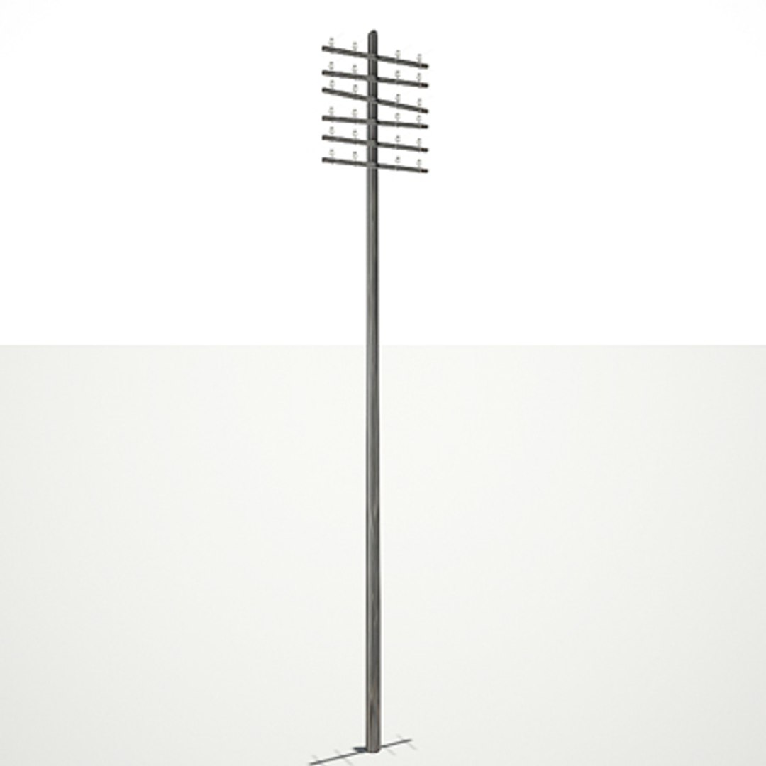 3dsmax Overhead Power Line