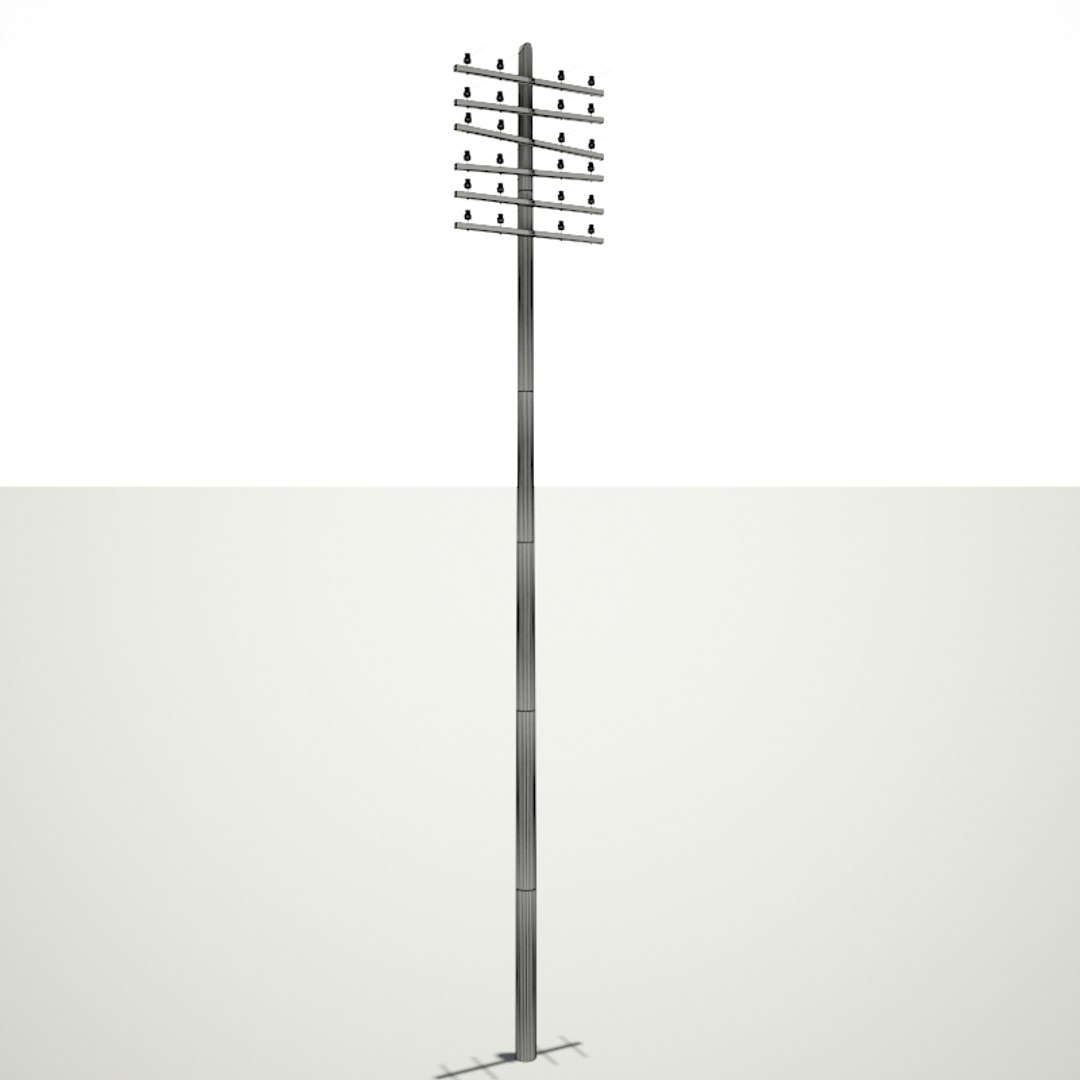 3dsmax Overhead Power Line