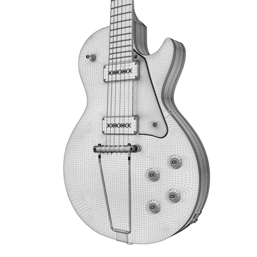 3D Gibson Les Paul Gold Top 1953 - TurboSquid 2001910