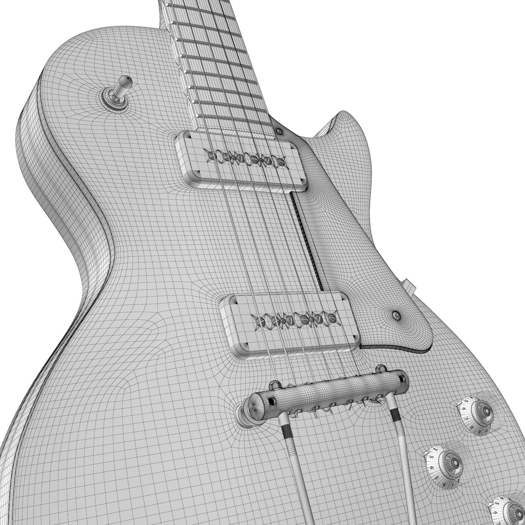 3D Gibson Les Paul Gold Top 1953 - TurboSquid 2001910