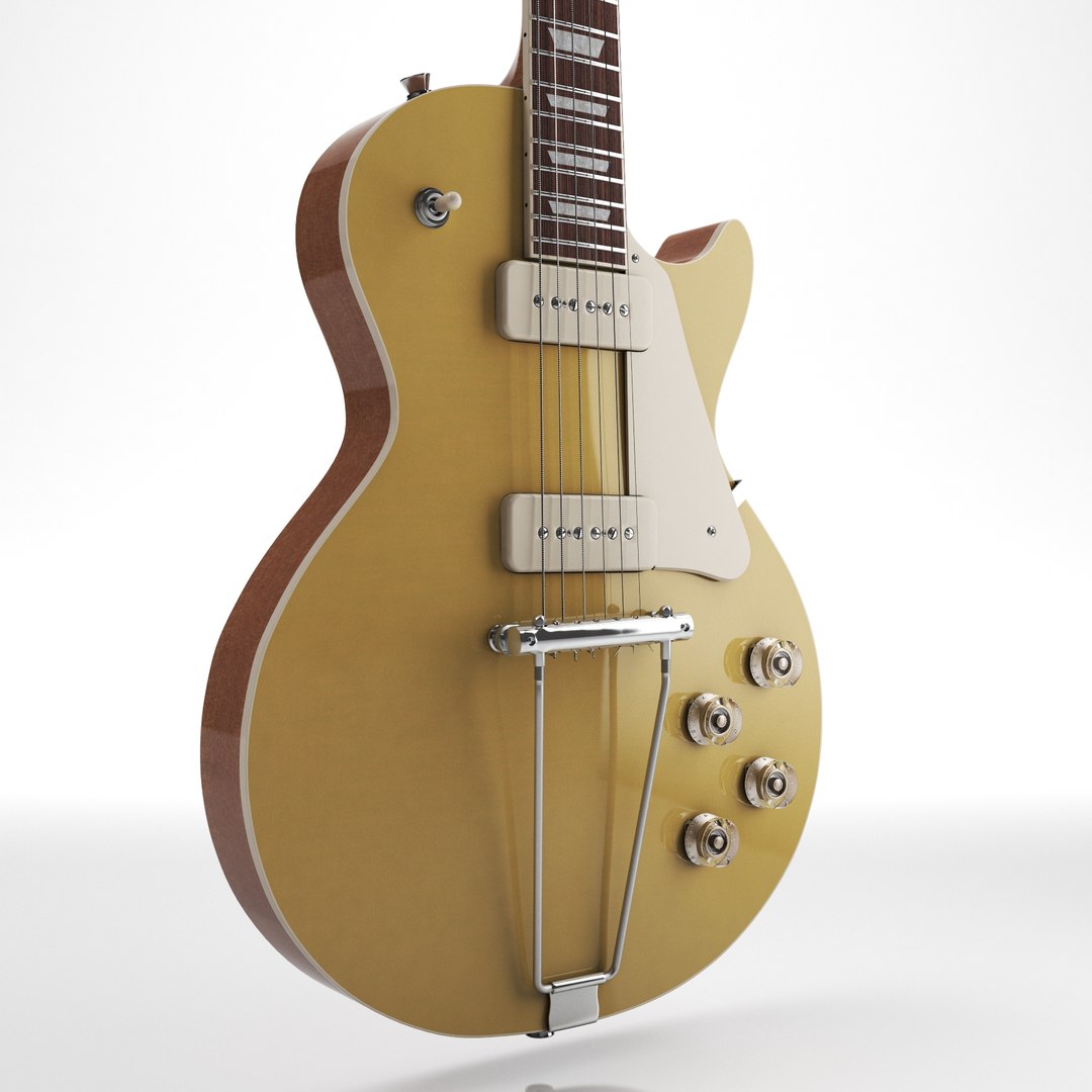 3D Gibson Les Paul Gold Top 1953 - TurboSquid 2001910