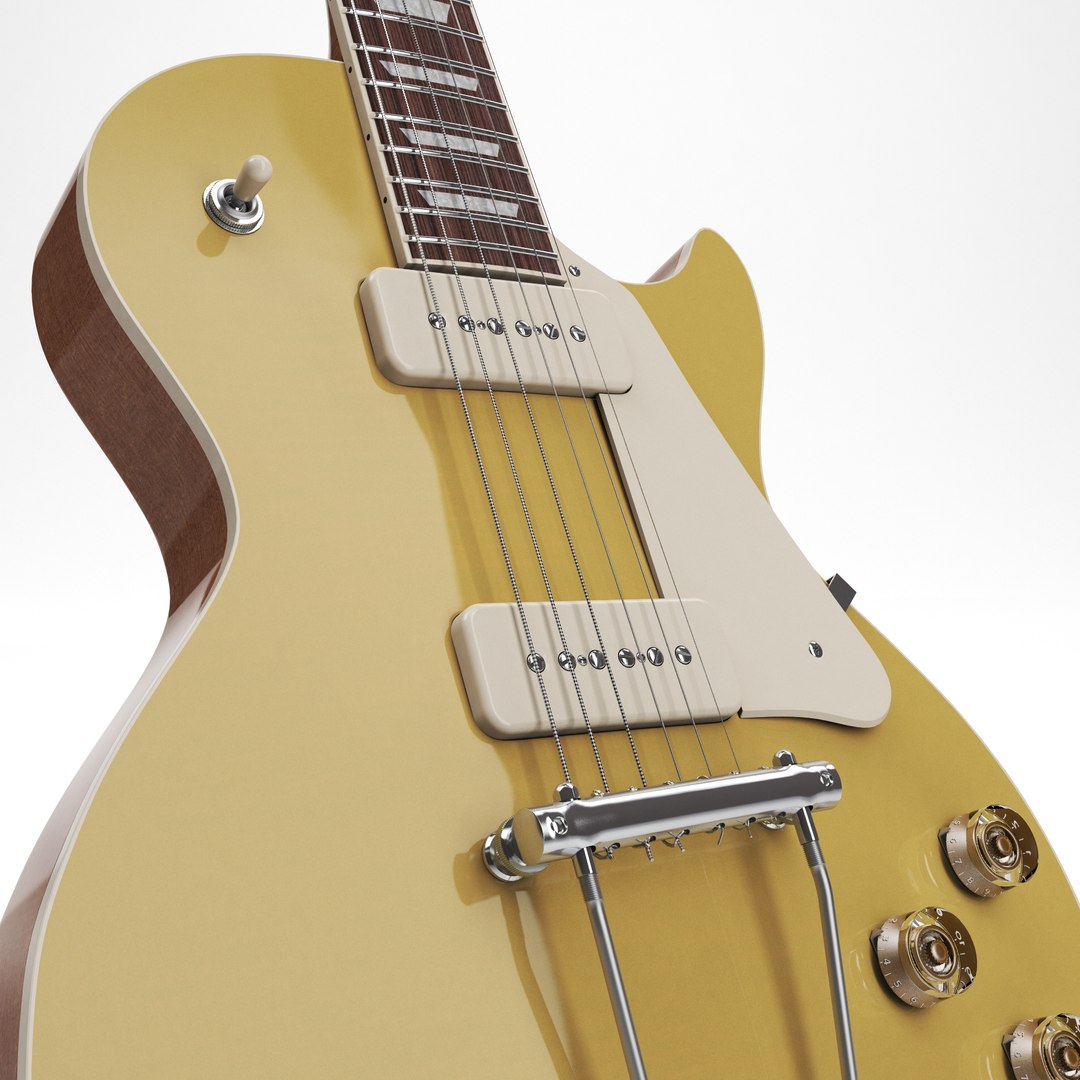 3D Gibson Les Paul Gold Top 1953 - TurboSquid 2001910
