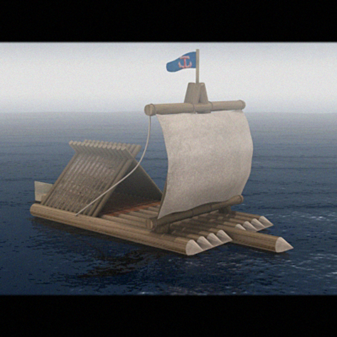 3d raft wood