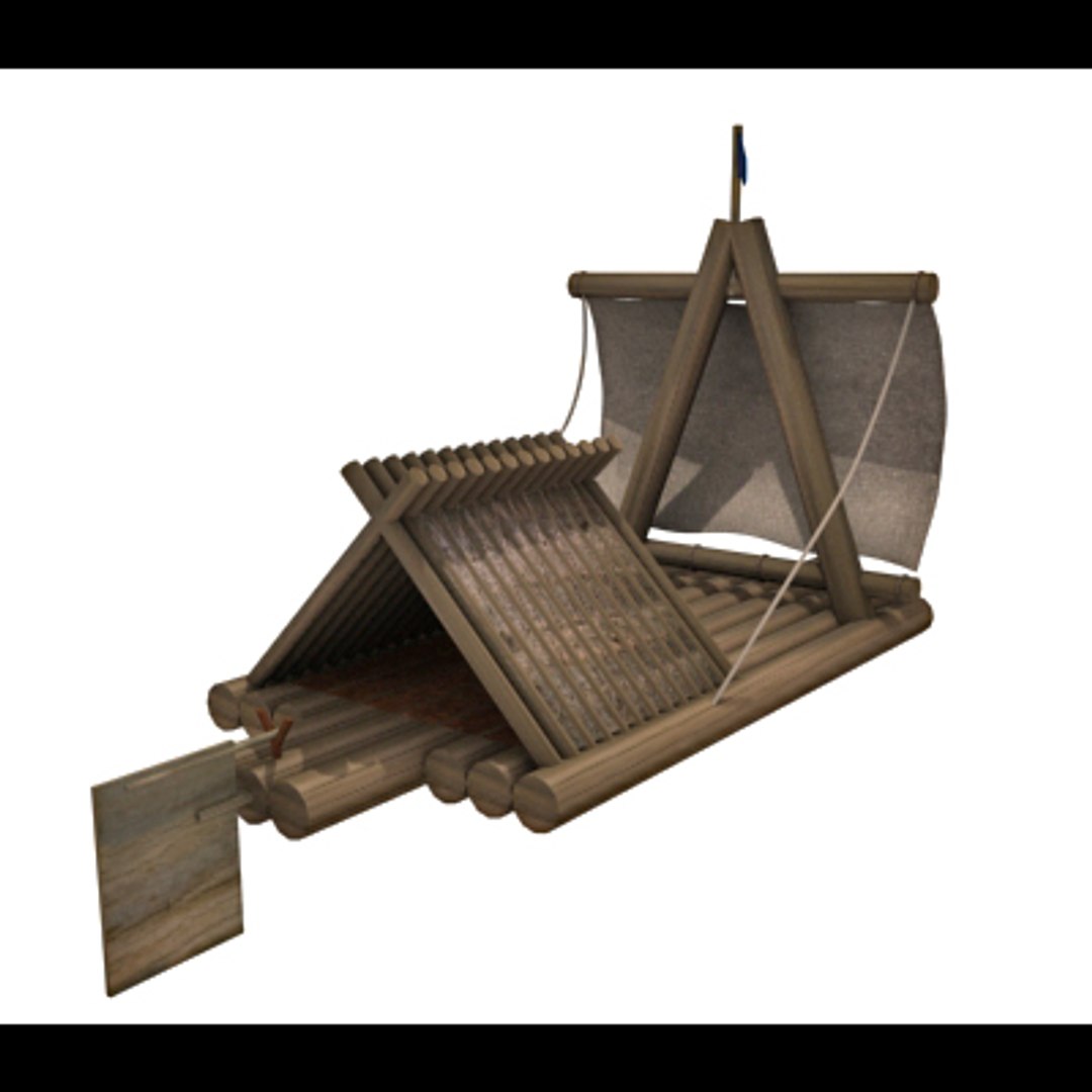3d Raft Wood