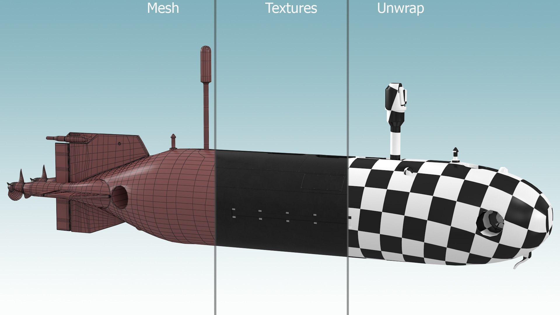 Unmanned Underwater Vehicle 3D - TurboSquid 2177986 Unmanned Underwater Vehicle 3D - TurboSquid 2177986