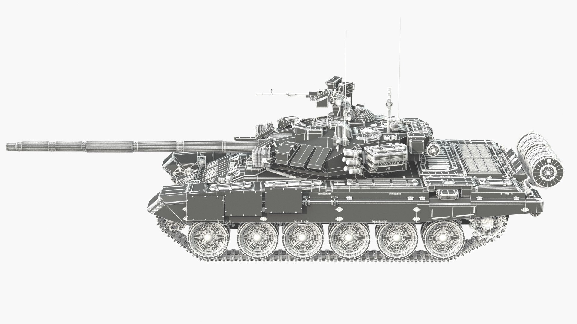 T 90 T-90 3D Model - TurboSquid 1662480