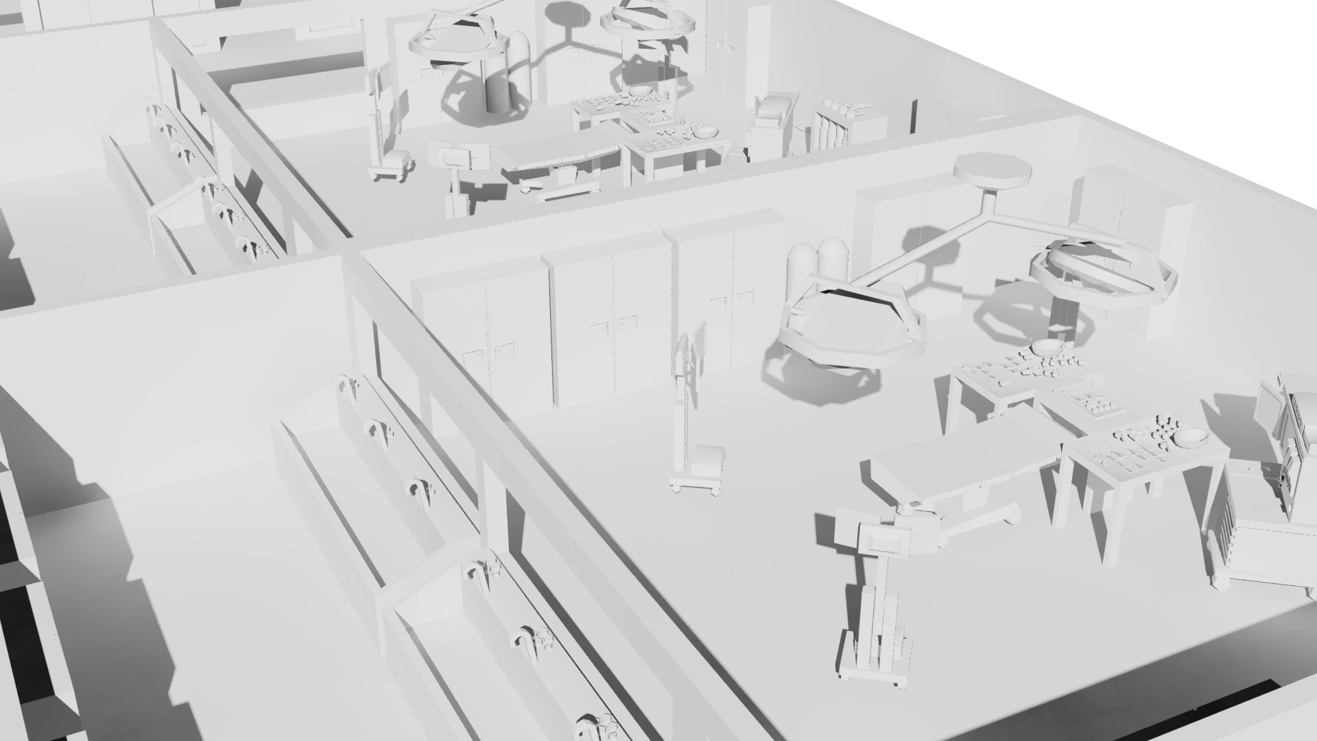 3d Hospital Medical Model