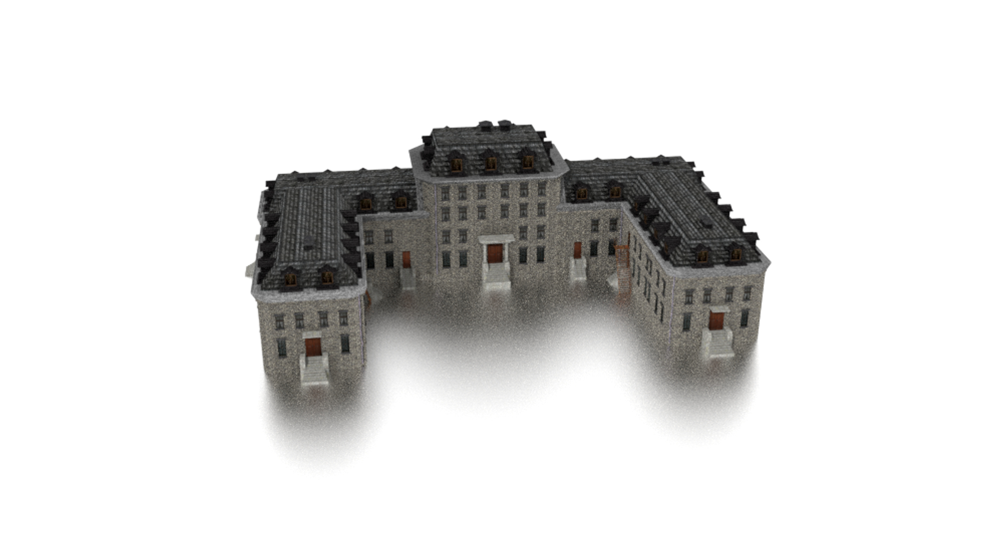 Asylum building 3D - TurboSquid 1190845