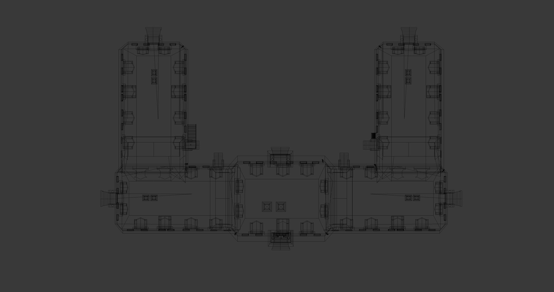 Asylum building 3D - TurboSquid 1190845