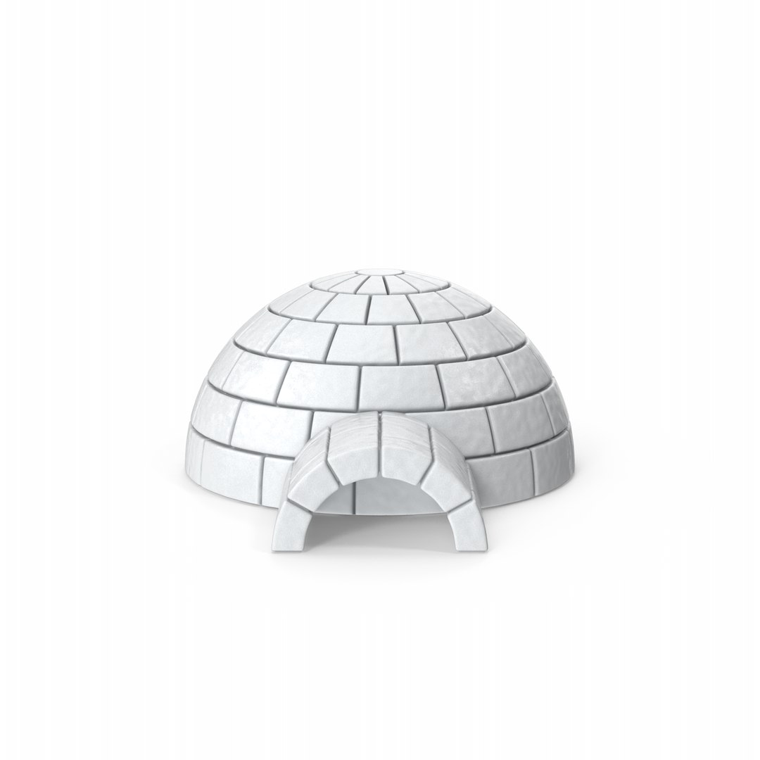 3D Snow Igloo Model - TurboSquid 2271637