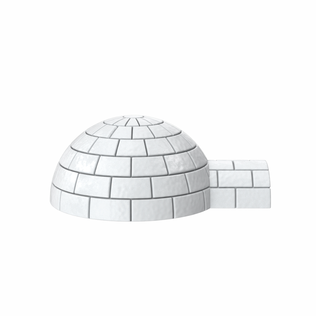 3D Snow Igloo Model - TurboSquid 2271637