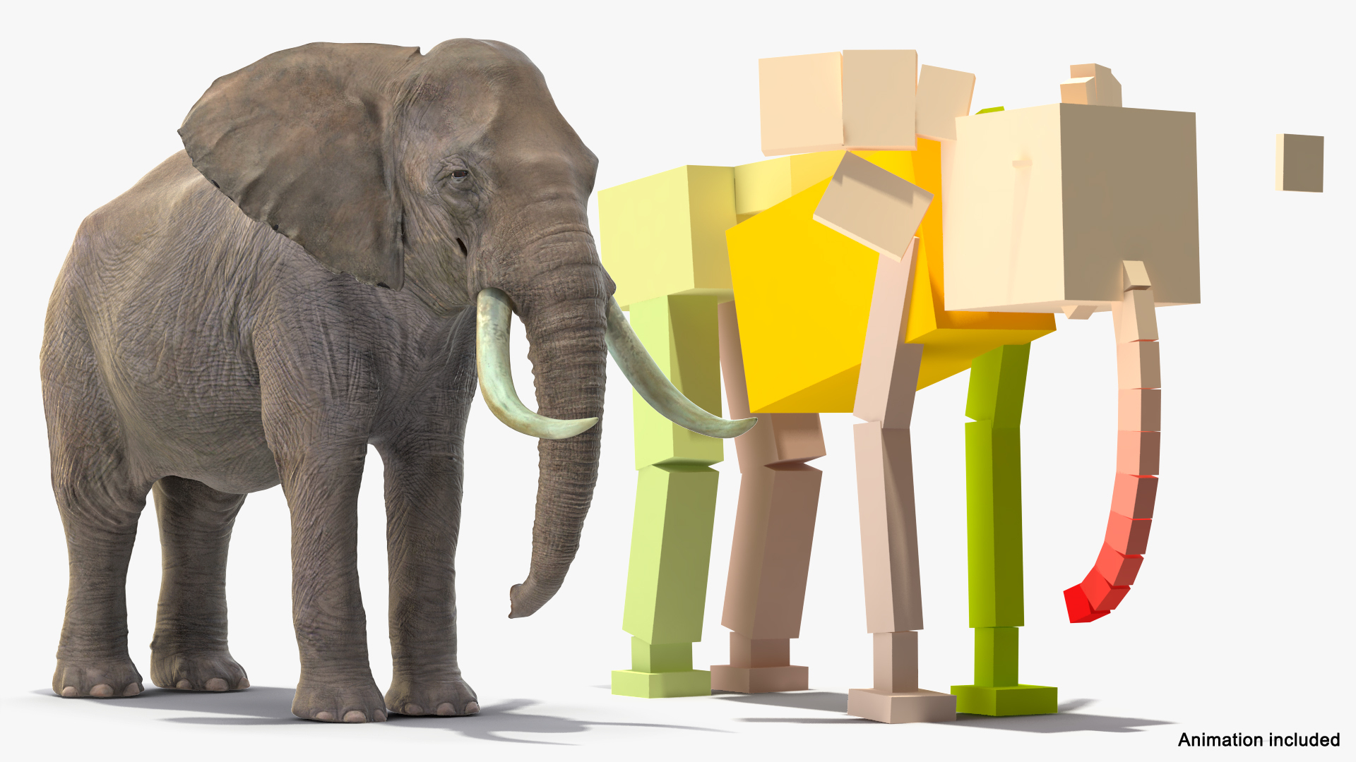 Elephant Eating Mammal Animal 3D Model - TurboSquid 1451494