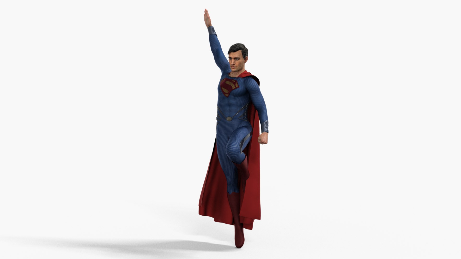 Superman Rigged Animated Low-poly 3D Model - TurboSquid 2343616