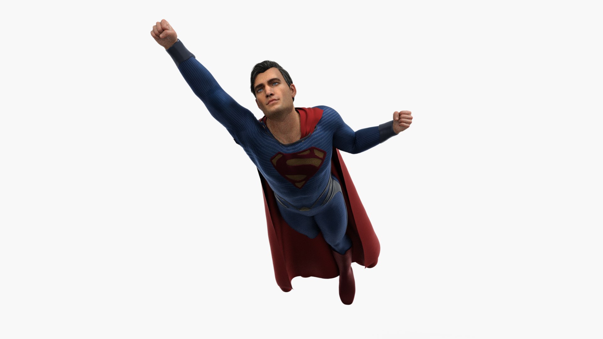 Superman Rigged Animated Low-poly 3D Model - TurboSquid 2343616