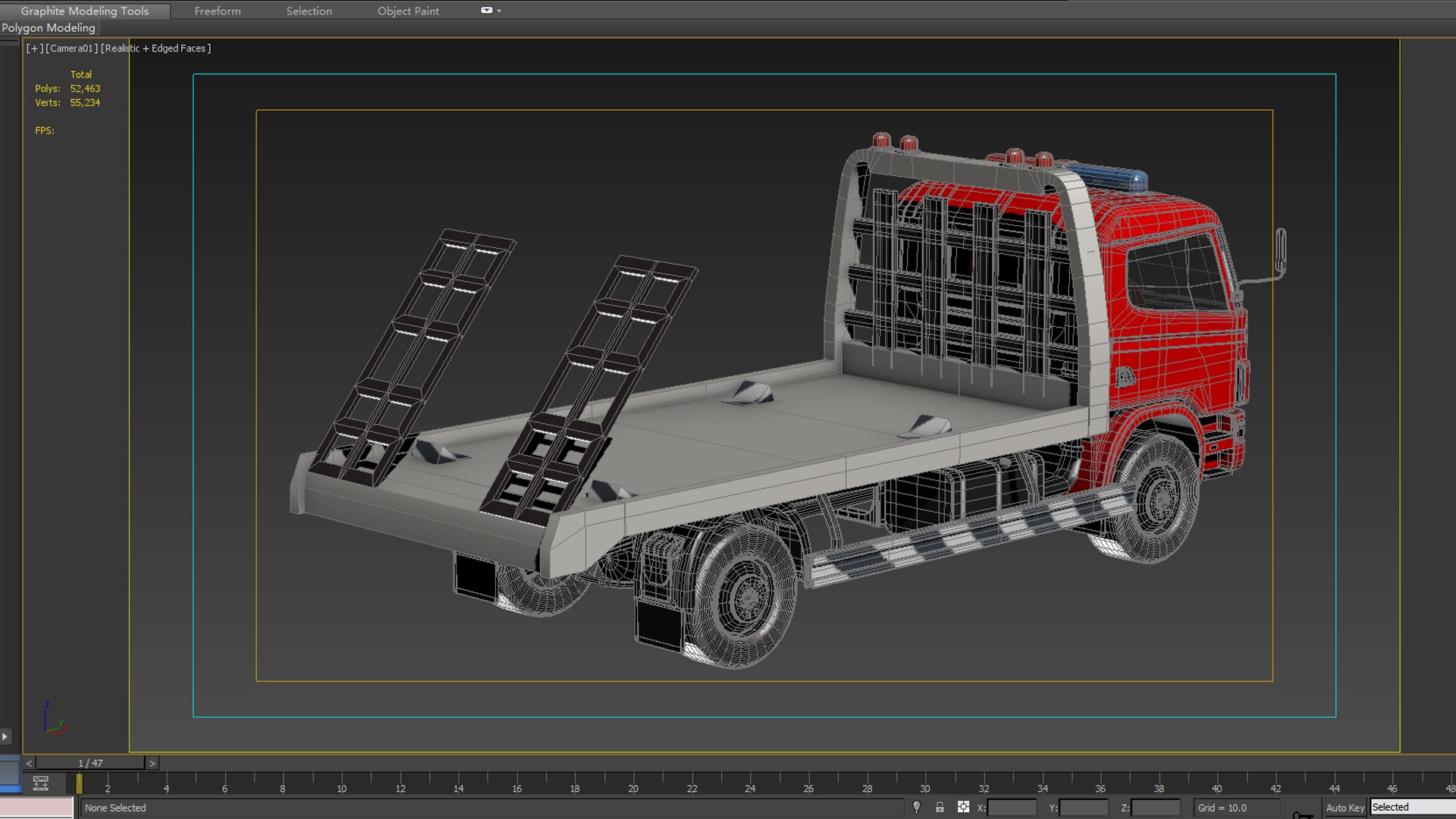Truck lorry urban trailer vehicle semi tow evacuator 3D - TurboSquid ...