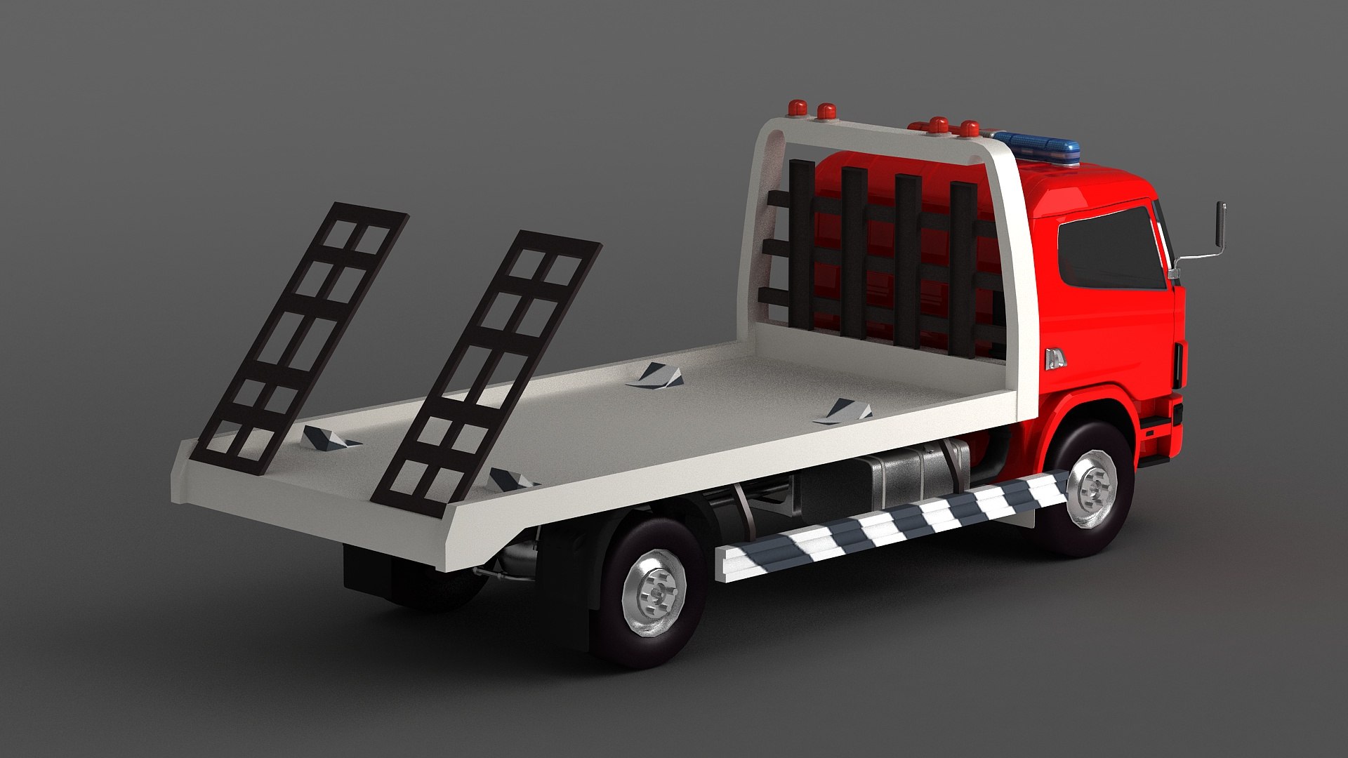Truck lorry urban trailer vehicle semi tow evacuator 3D - TurboSquid ...