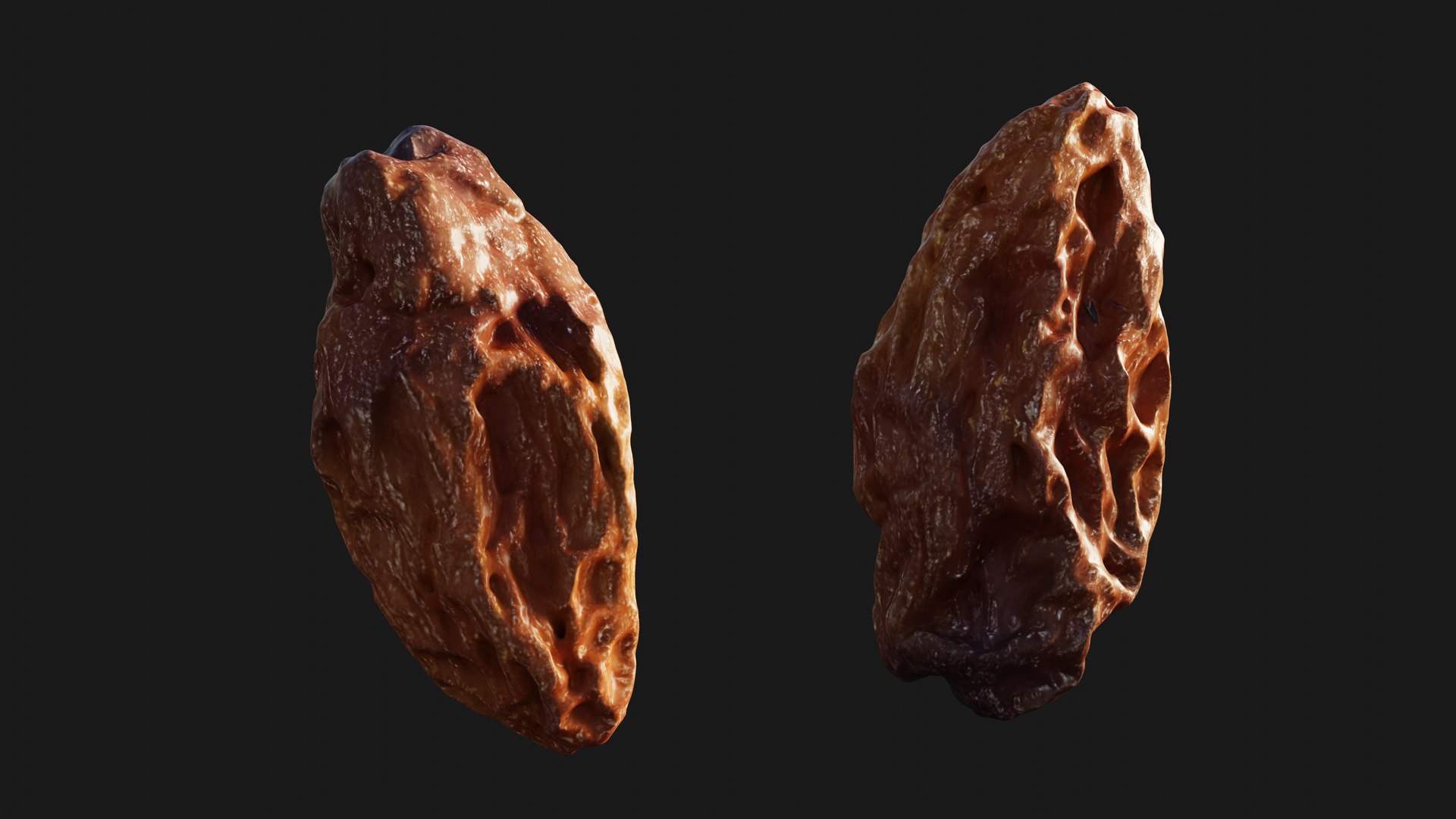 3D Scanned Dry Grape Raisin Model - TurboSquid 2390842