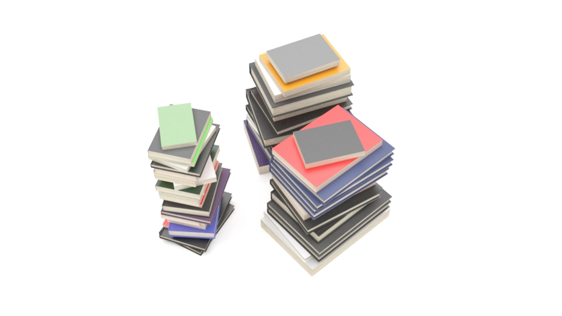 3D Model Stack Books - TurboSquid 1609114