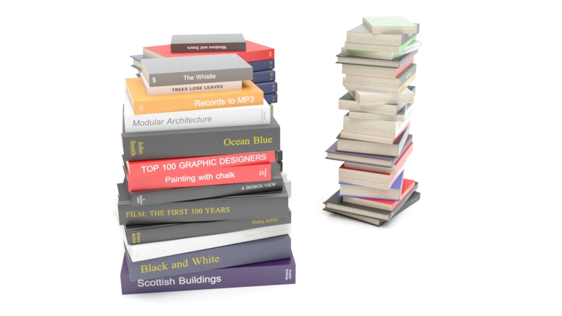 3D Model Stack Books - TurboSquid 1609114