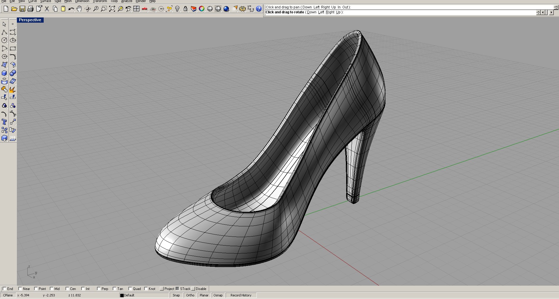 3d Igs Women Shoe Solidworks Model