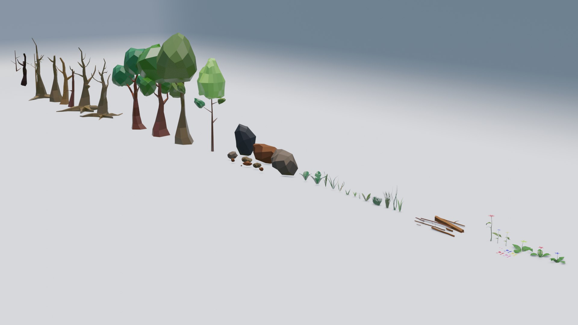 TREE COLLECTION 3D model - TurboSquid 1730936