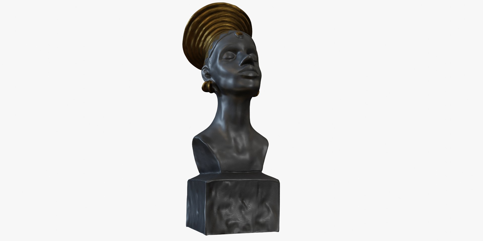 Nubian Kandake Woman Bust 3D Model - TurboSquid 2227094