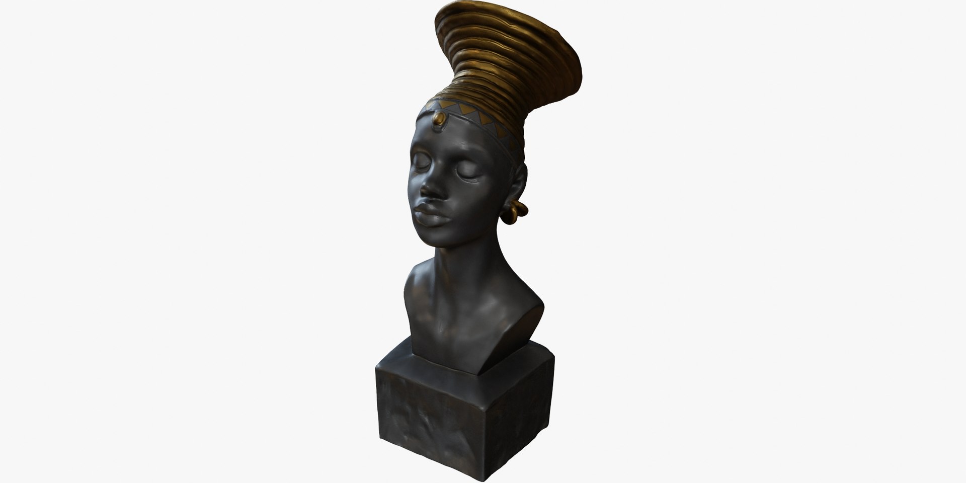 Nubian Kandake Woman Bust 3D Model - TurboSquid 2227094