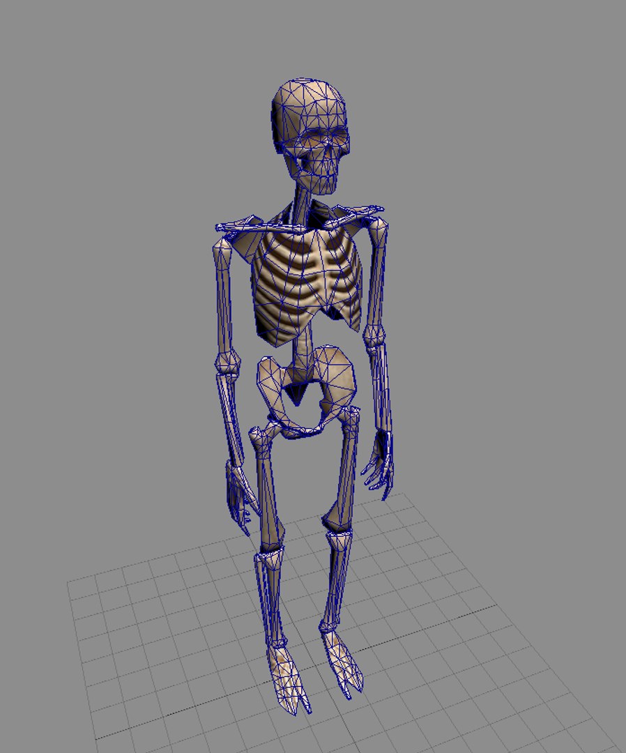 Skeleton Mobile Rigged 3D Model - TurboSquid 1453677