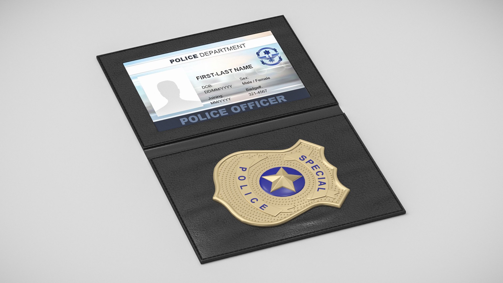 Police Badge Collection 02 3D - TurboSquid 1891986