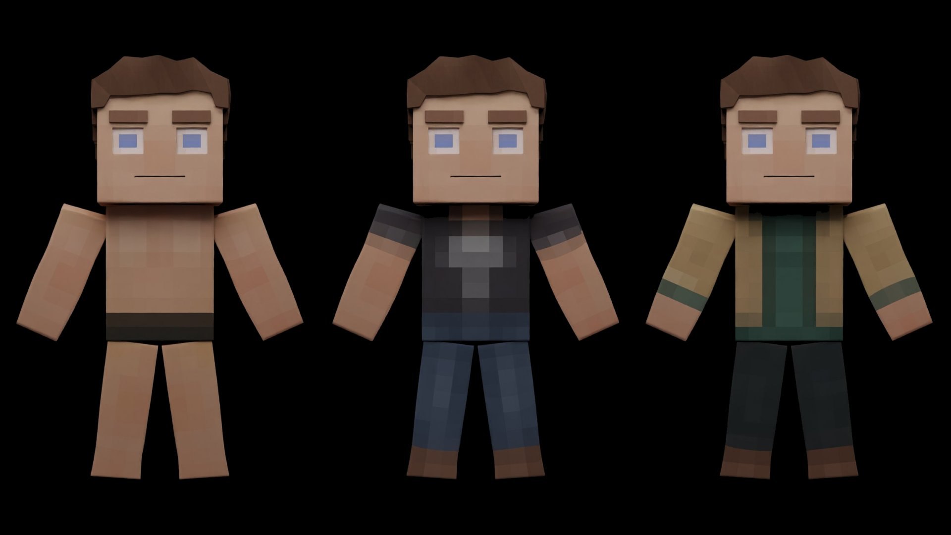 Minecraft Inspired Male Character 3D - TurboSquid 1912176