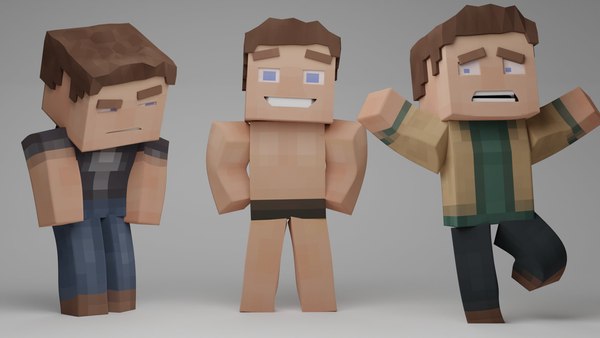 Minecraft Inspired Male Character 3D - TurboSquid 1912176