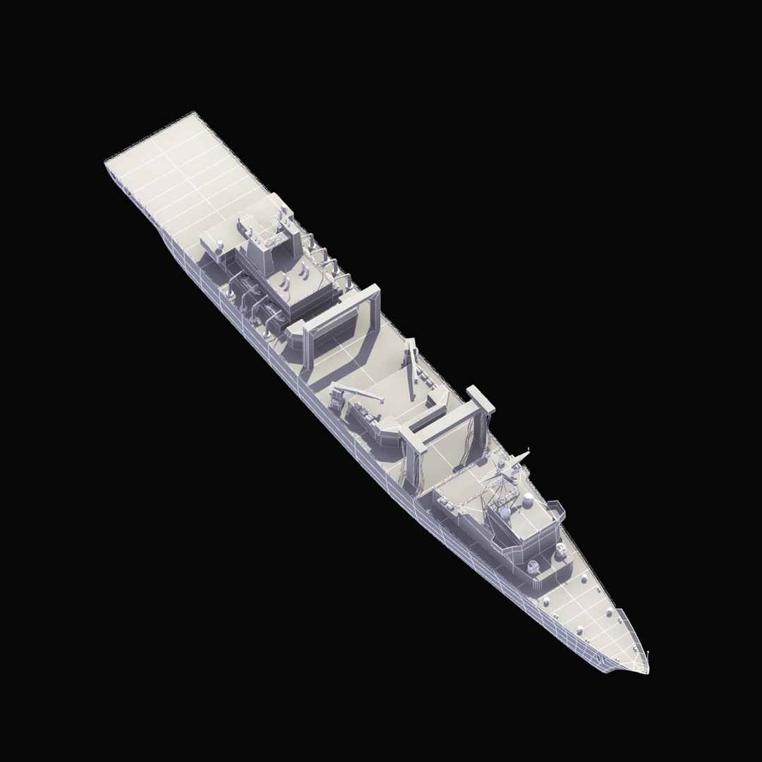 3d type 903 replenishment ship model
