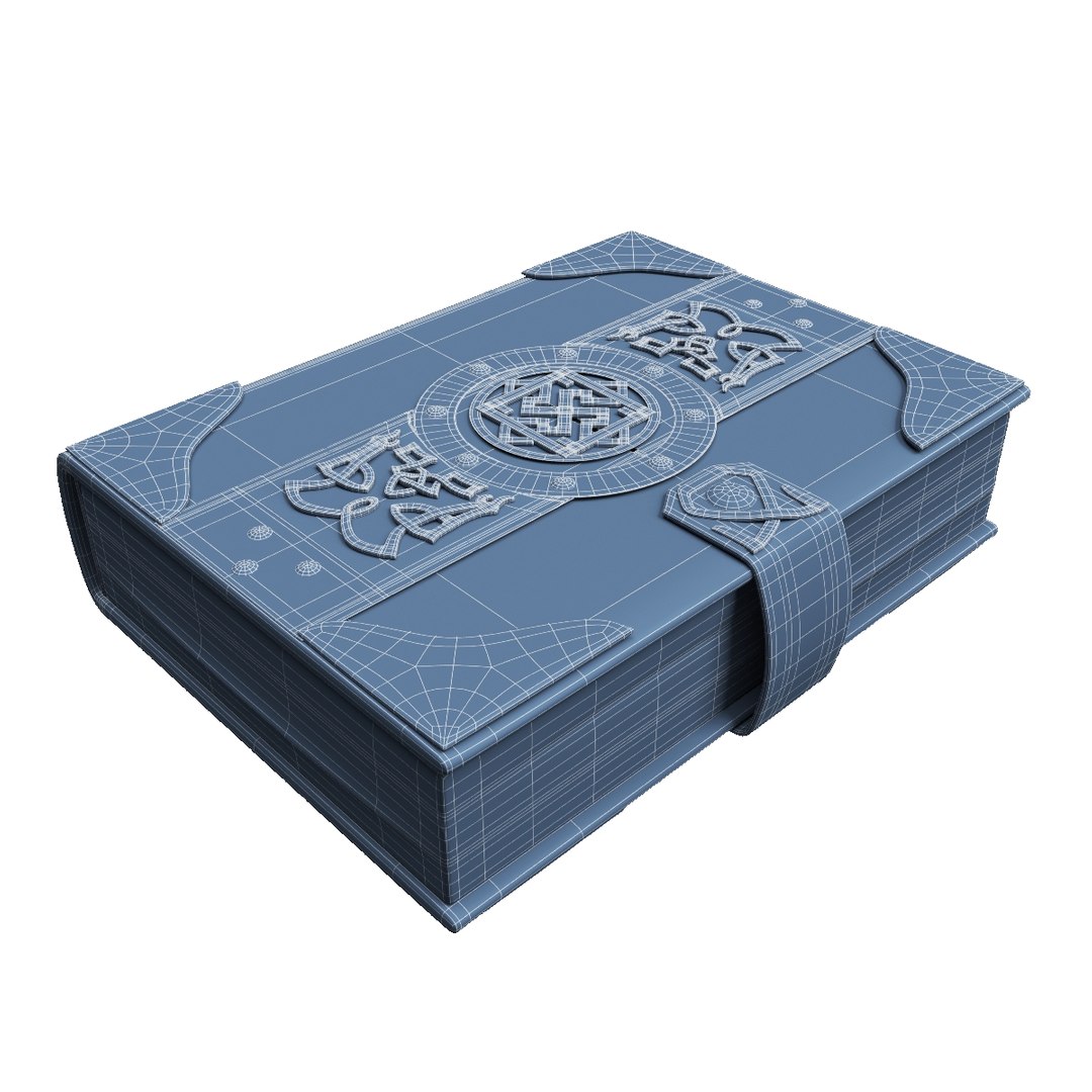 3D vintage magic book model - TurboSquid 1420323