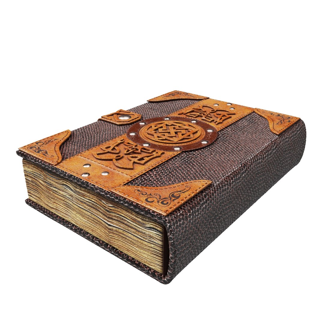 3D vintage magic book model - TurboSquid 1420323
