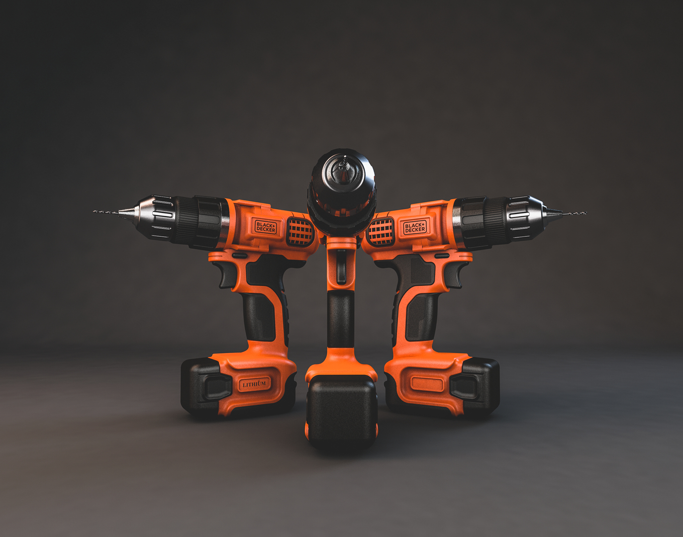 Cordless drill 3D model - TurboSquid 1369324