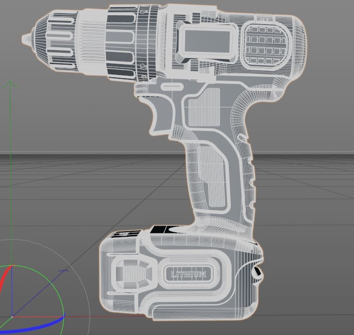 Cordless Drill 3D Model - TurboSquid 1369324