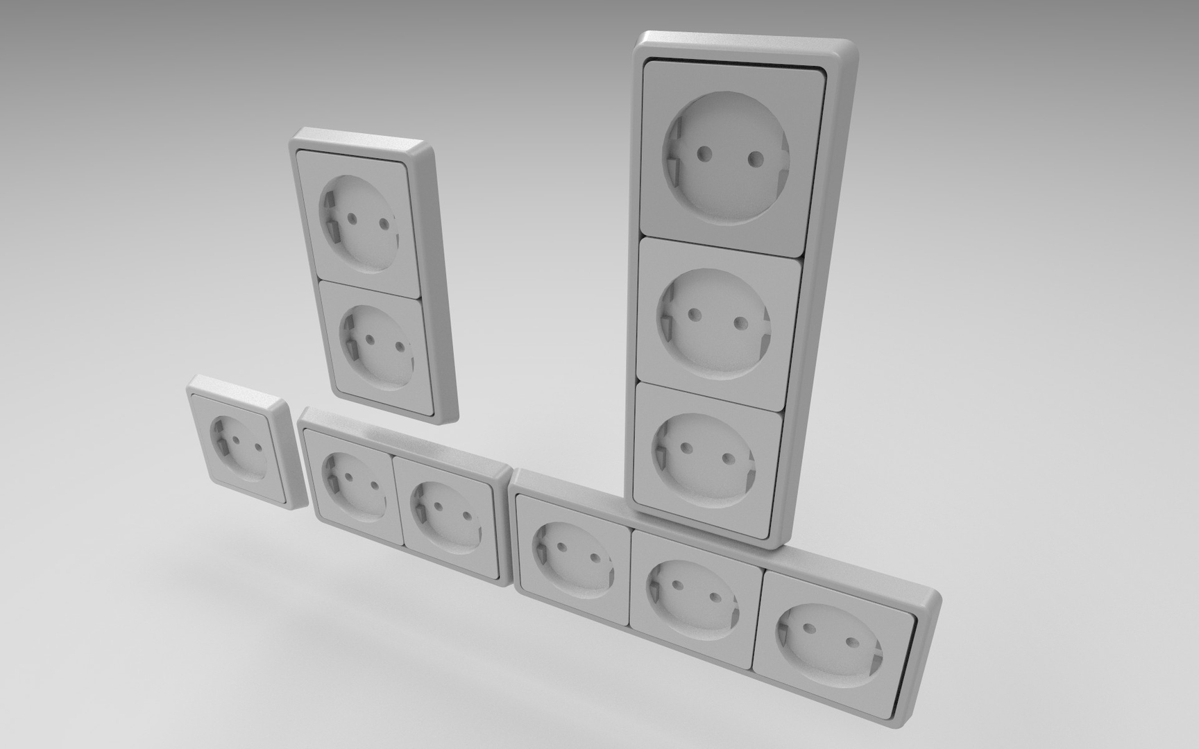 Electrical sockets pack 3D model - TurboSquid 1737927